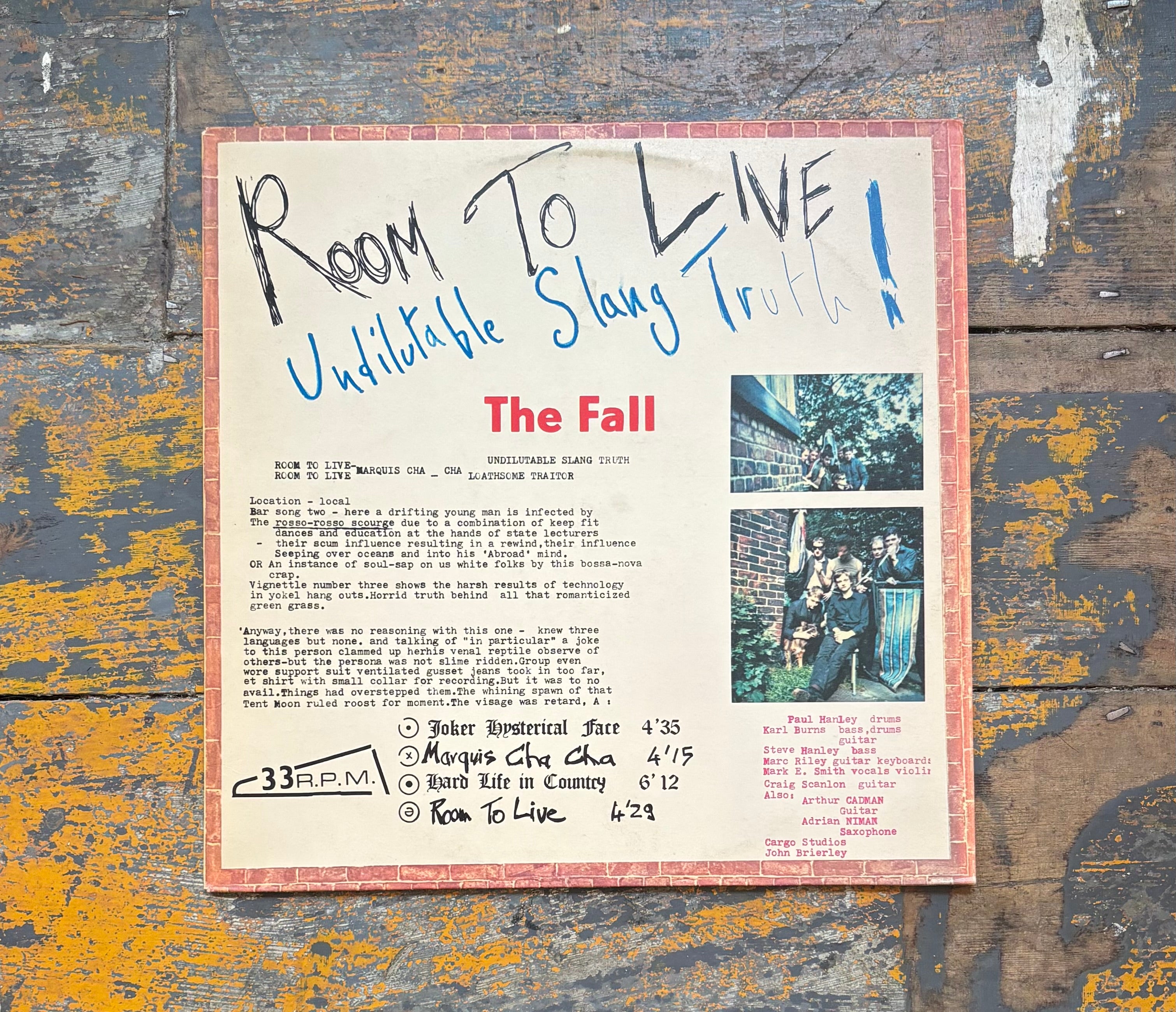 The Fall - Room To Live – World Of Echo