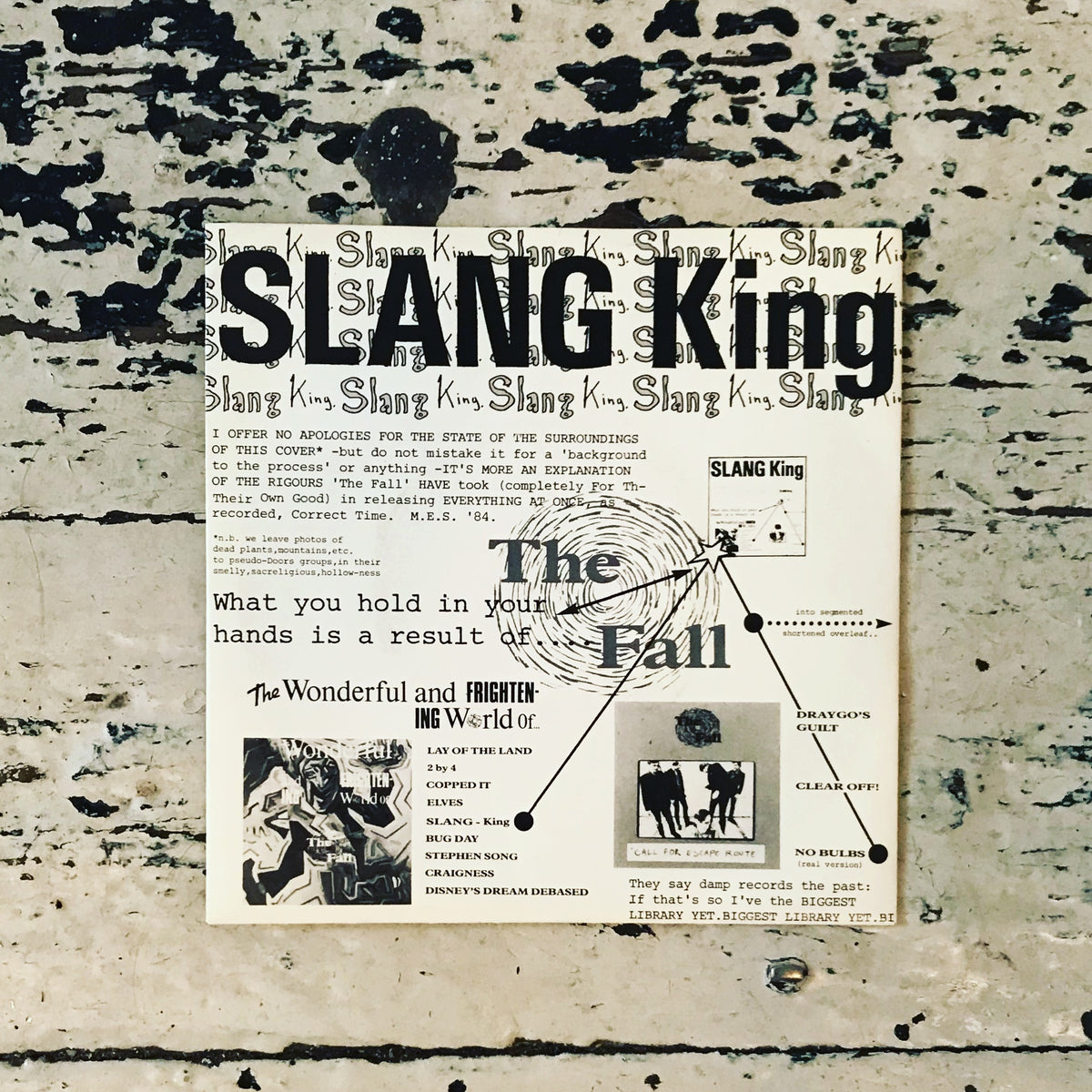 The Fall - No Bulbs / Slang King 2 – World Of Echo